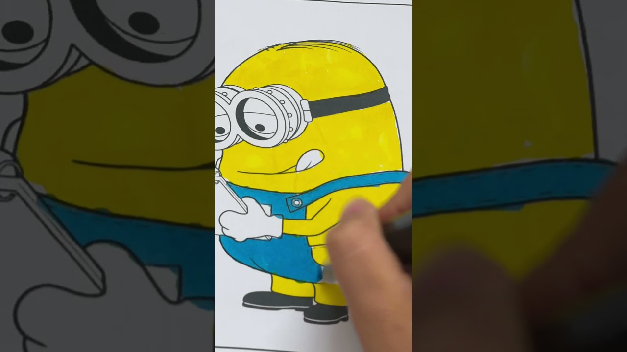 Minion coloring page (PDF to print)