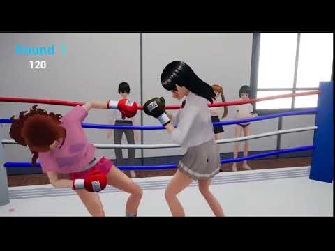 Anime school girls boxing KO compilation