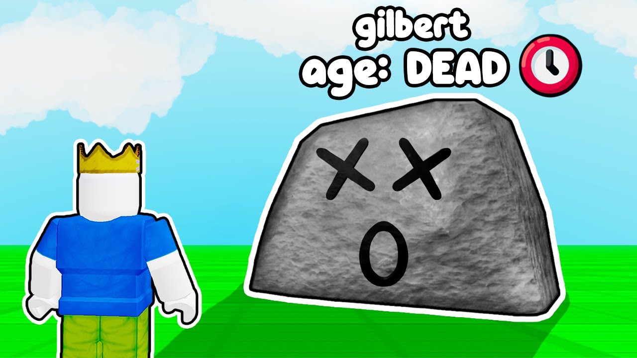gilbert is DEAD...💔 (roblox my pet rock)