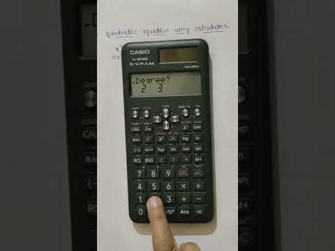 Solve Quadratic Equation Using Calculator