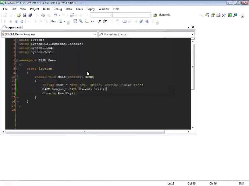 EASM Programming Language Demo