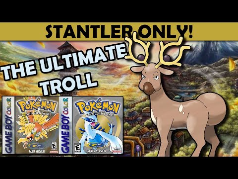Solo Stantler - Can I Beat Pokemon Gold With Only a Stantler? - Pokemon Gold Challenge