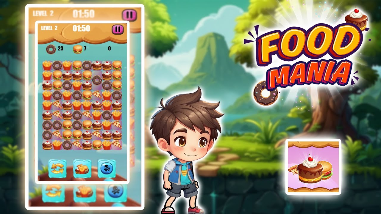 Food Mania || Construct 3 Game Template || Source code