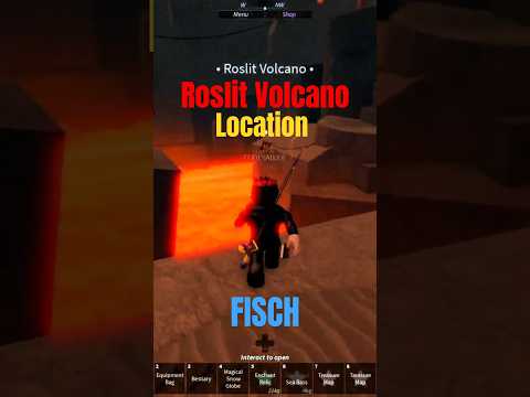 Finding Roslit Volcano in Roblox FISCH #roblox #fisch #shorts
