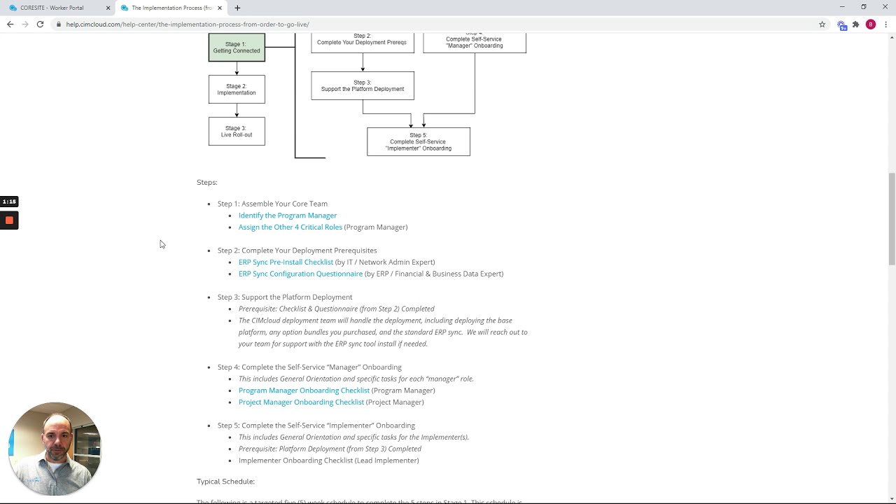 CIMcloud Onboarding - The Implementation Process