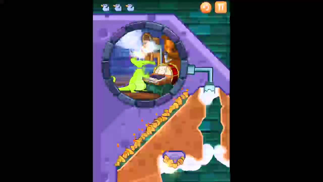 Where's My Water Allie Level 1: Warming Up 3 Ducks Walkthrough