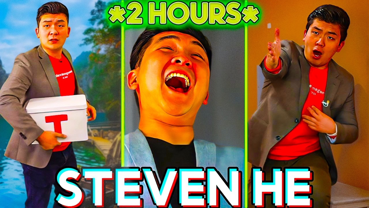 *2 HOURS* Steven He Emotional Damage Tiktok Funny Videos - Steven He Failure Managment Videos 2024