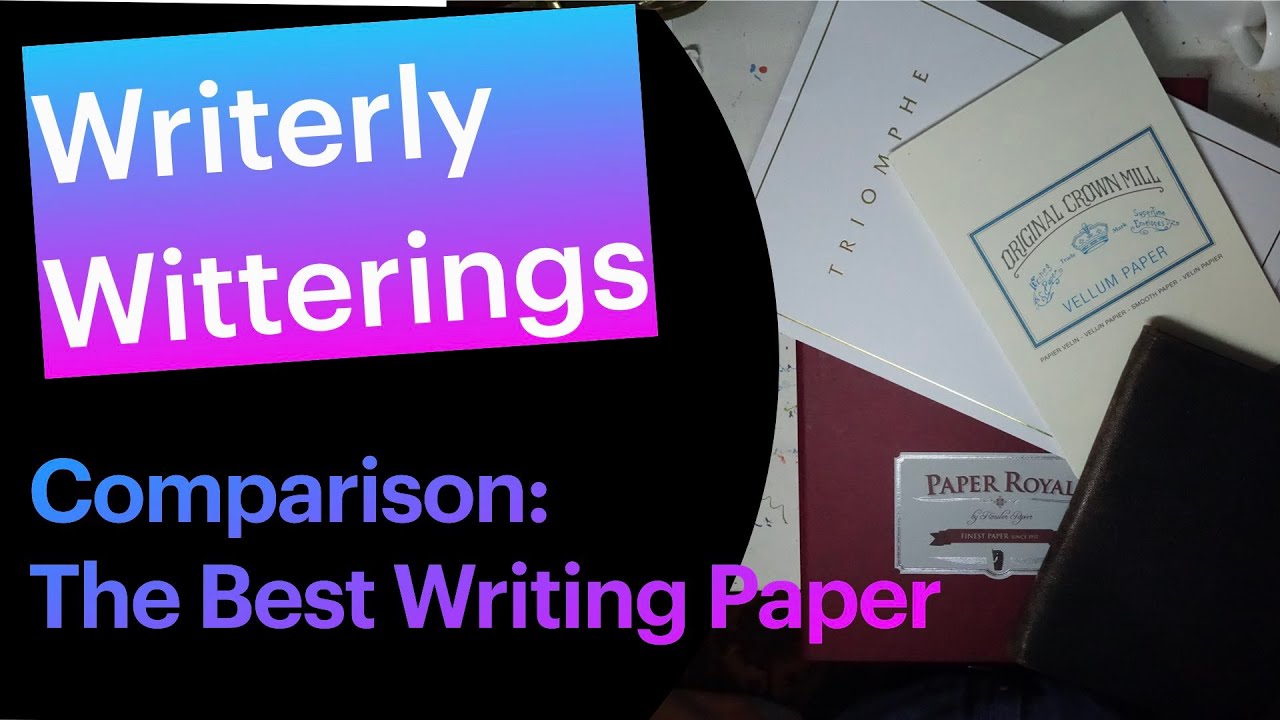 Comparison: Writing Paper (Correspondence)