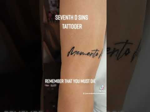 Remember that you must die #Rememberthatyoumustdie #tattooquality #tattoolettering #mementomori