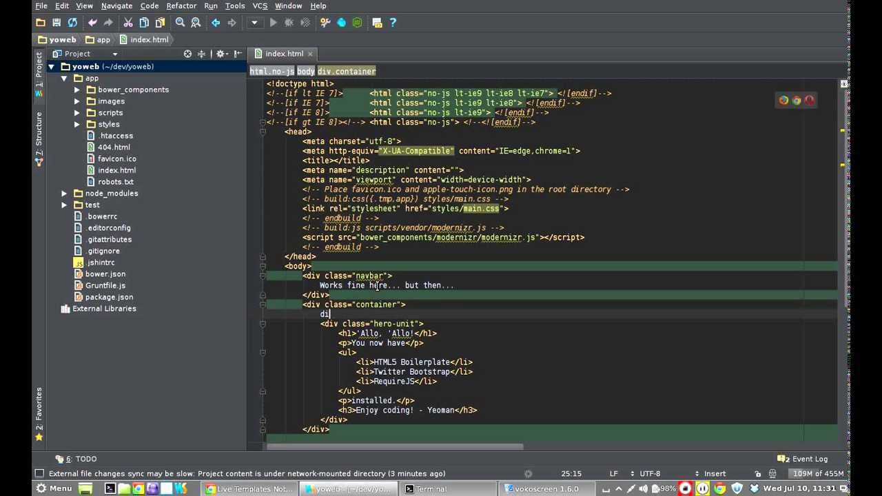 JetBrains WebStorm Live Template Problem