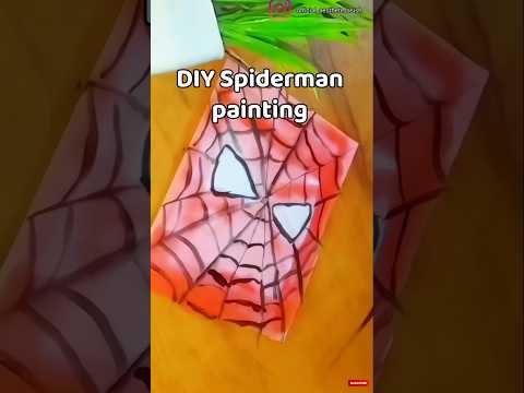 😯Very simple & so attractive Spiderman mini painting🎨#ytshorts #drawing #art #aestheteasish
