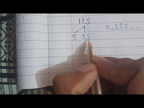 factor tree of 125 | prime factor tree |