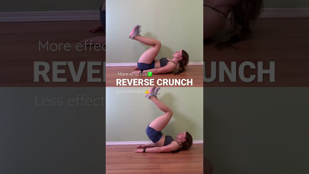 Reverse Crunch Form #crunches #absworkouttoday #homeworkouts #core #formcheck