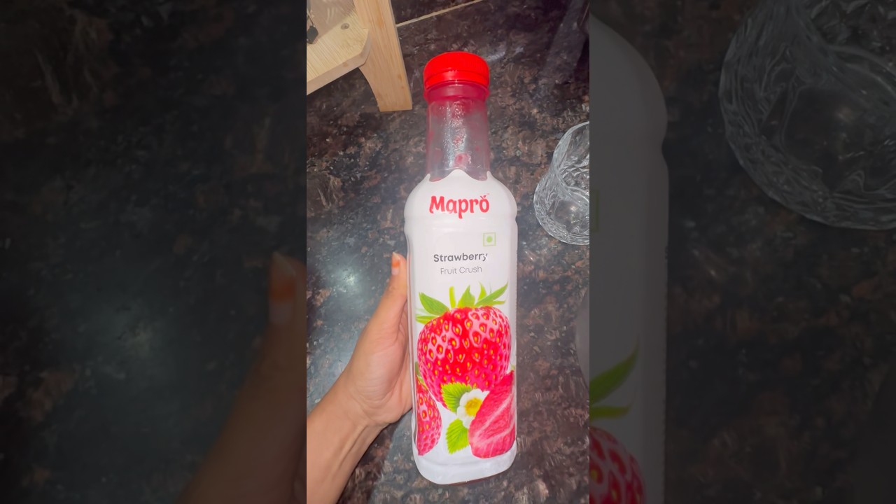 Mapro strawberry milk | strawberry #maprogarden#mapro#straberry#cooking#youtubeshorts