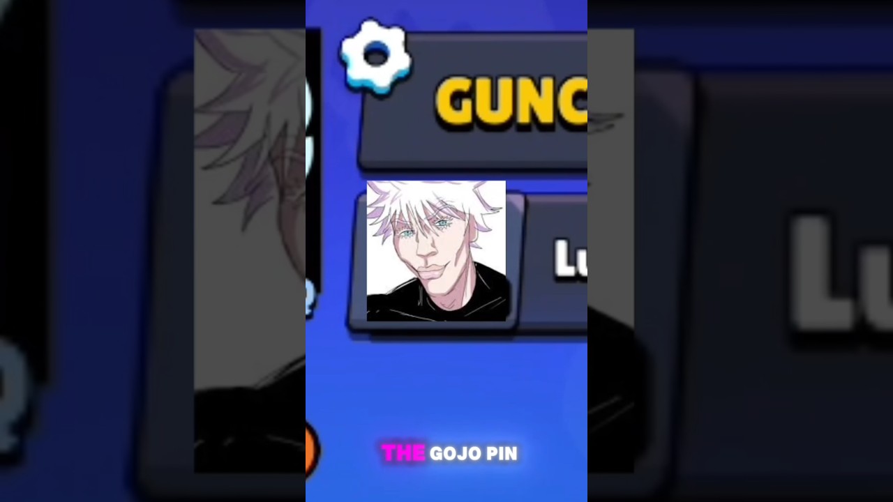 Gojo Pin Tutorial ✌️#jujutsukaisen #jjk #brawlstars #shorts