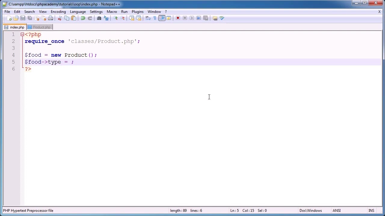 PHP OOP 223 Classes - Methods and Properties