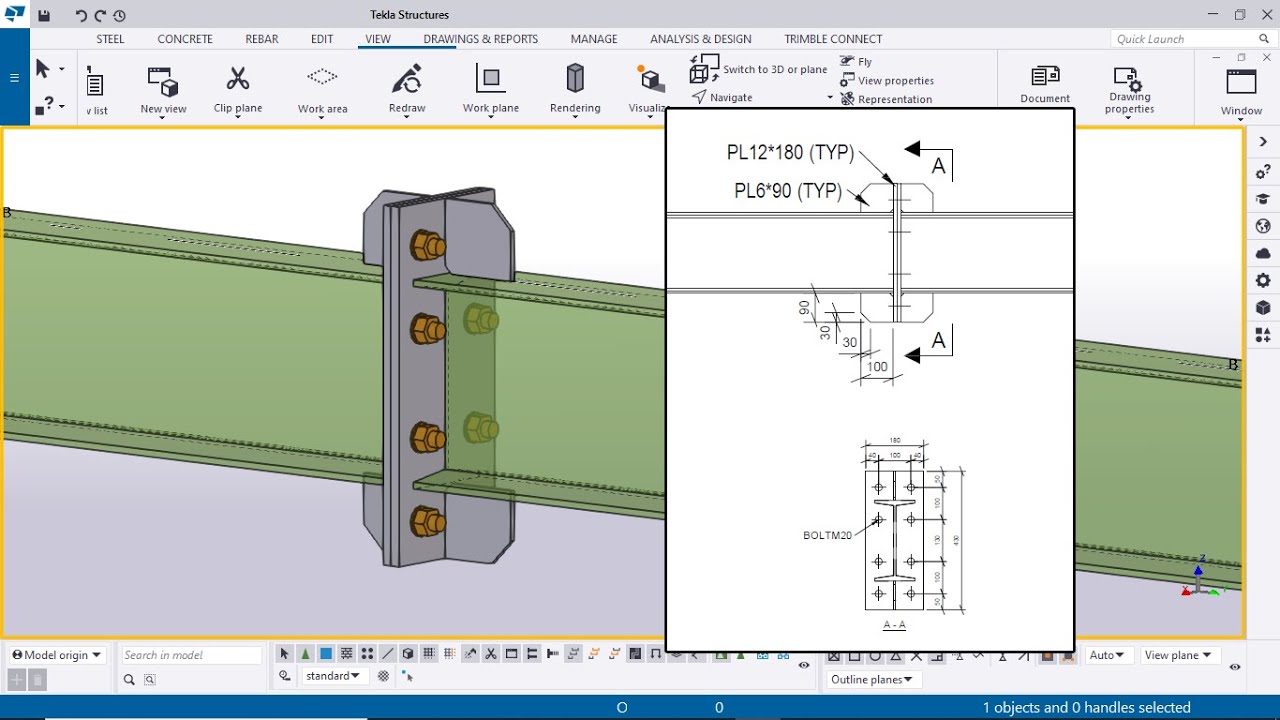 Tekla 2021 Tutorial 22 | Connection with Example