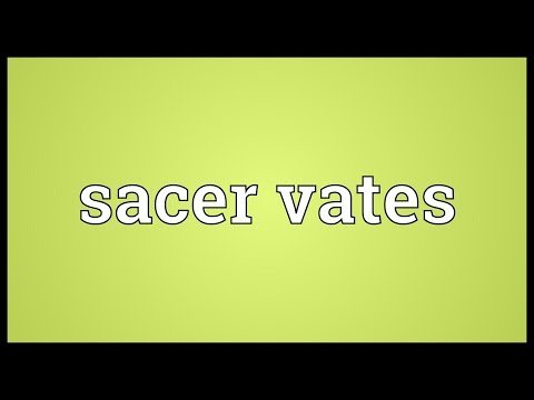Sacer vates Meaning