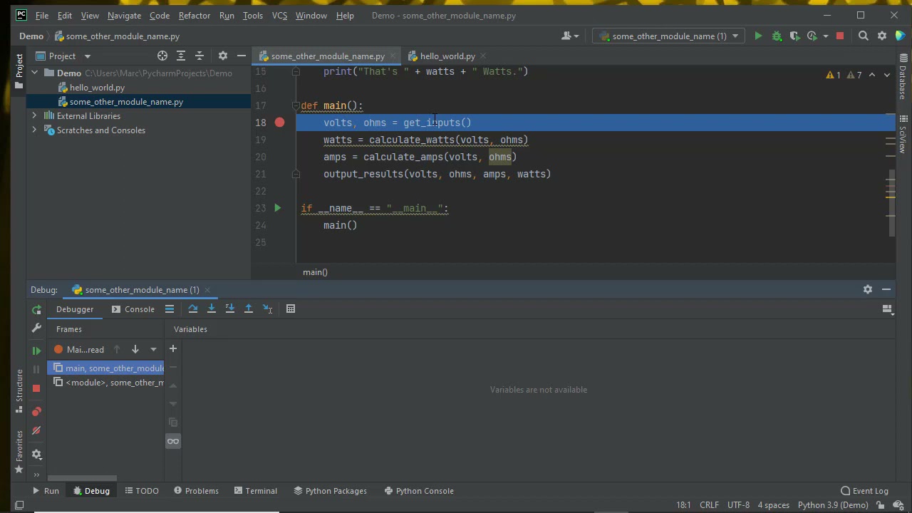 PyCharm Debugger