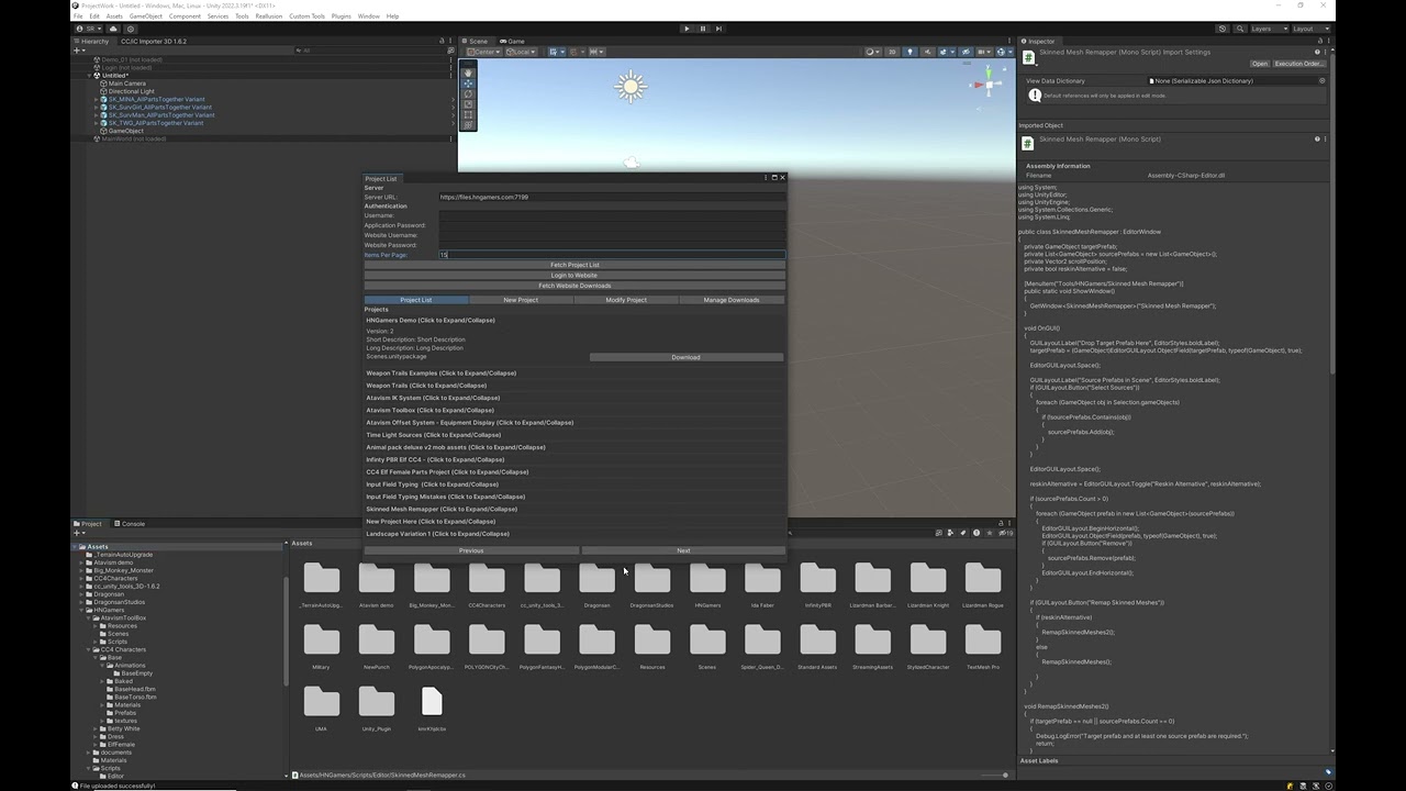 Unity Project Share overview
