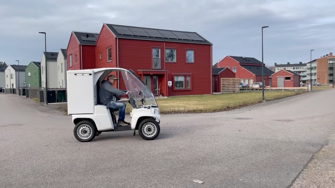 Eldriven fyrhjuling / Leveransfordon Paxter Cargo EDV 1601,