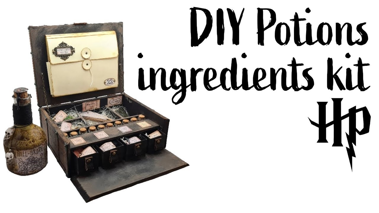 Harry Potter DIY POTION BOTTLE INGREDIENTS! | A collaboration with @wizardryworkshop