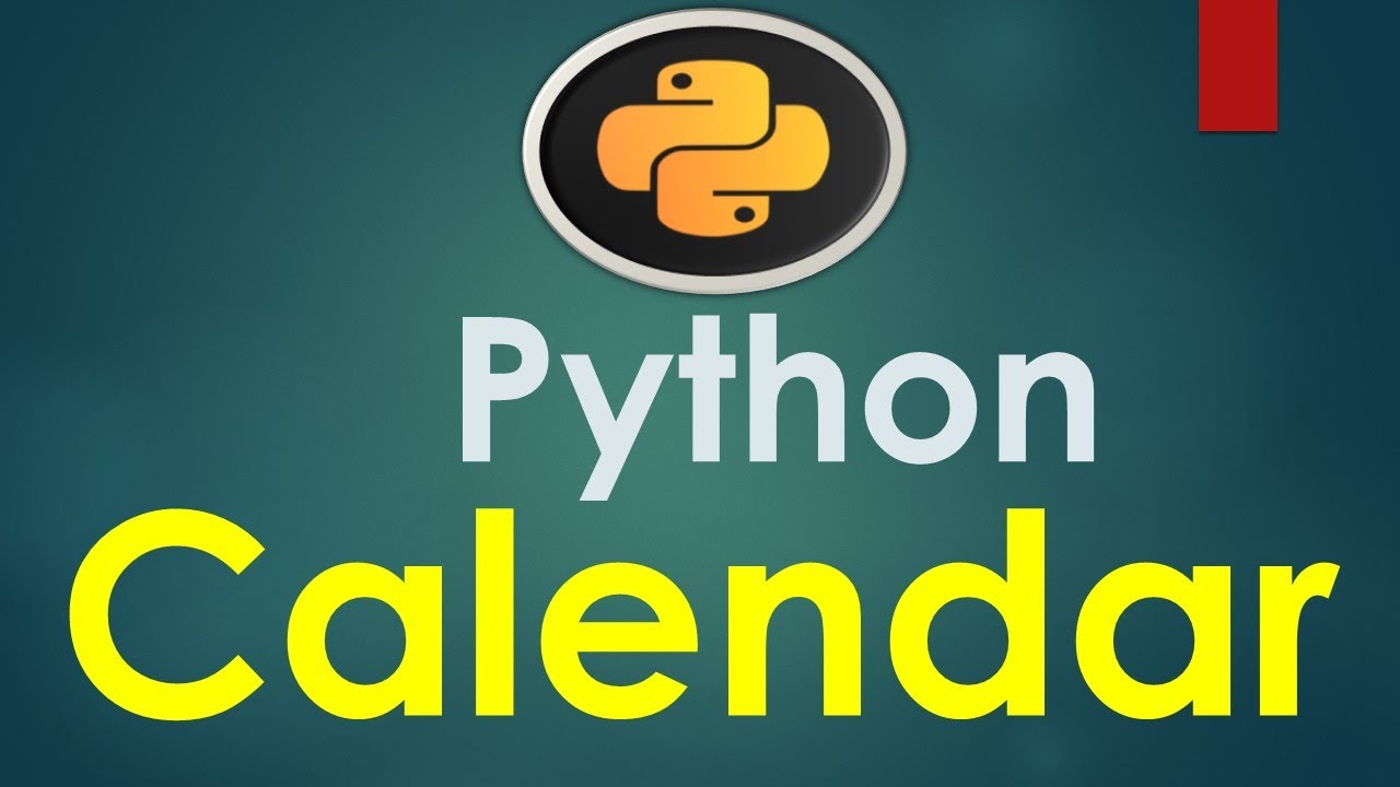 Python Calendar Module #33