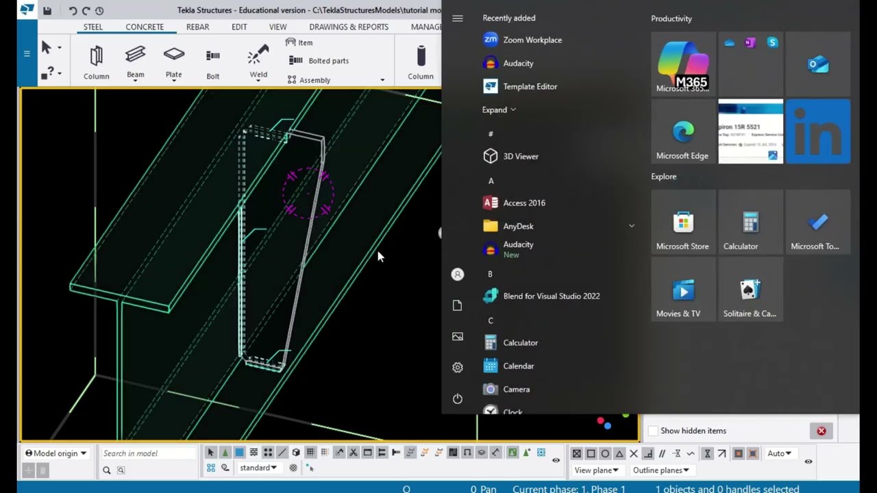 Tekla Custom detail_Tekla structures Custom component