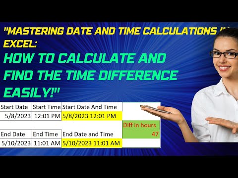 Mastering Date and Time Calculations in Excel: How to Calculate and Find the Time Difference Easily!