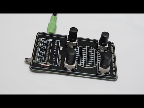 RC Circuit Bent 'Radio Noise' Sound Generator Glitch Synth | Reverb