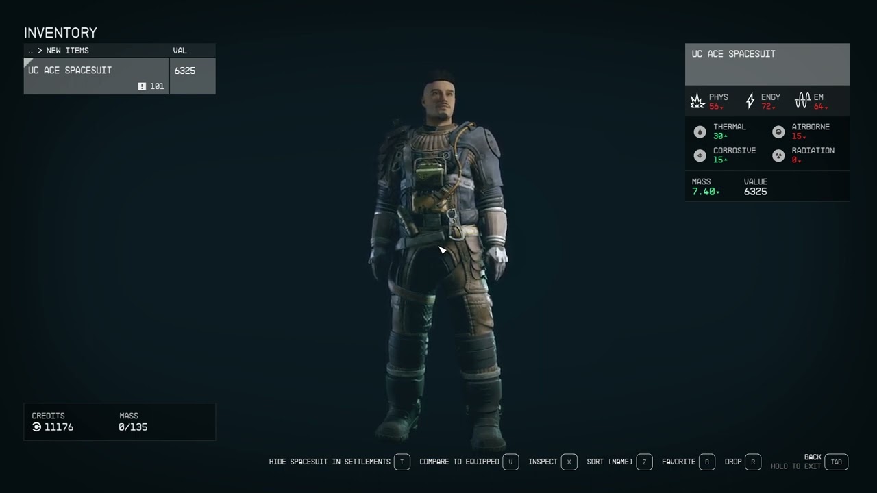 Starfield UC Ace Spacesuit Console Command Cheat Code