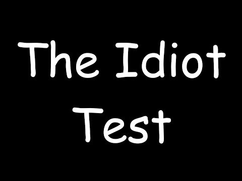 Try to survive the challenge in The Idiot Test | A Game