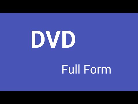 DVD Full Form | What is the full form of DVD | DVD ka full form