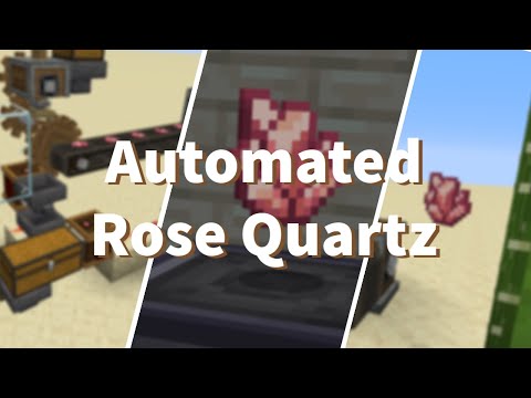 Minecraft Create Mod - How to Automate Polished Rose Quartz