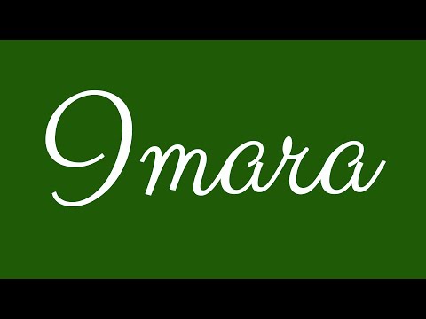 Learn how to Sign the Name Imara Stylishly in Cursive Writing