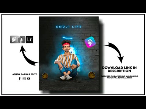 ๐ Emoji - Photo Editing Tutorial || Picsart Photo Editing || Golden Edits๐ฅ