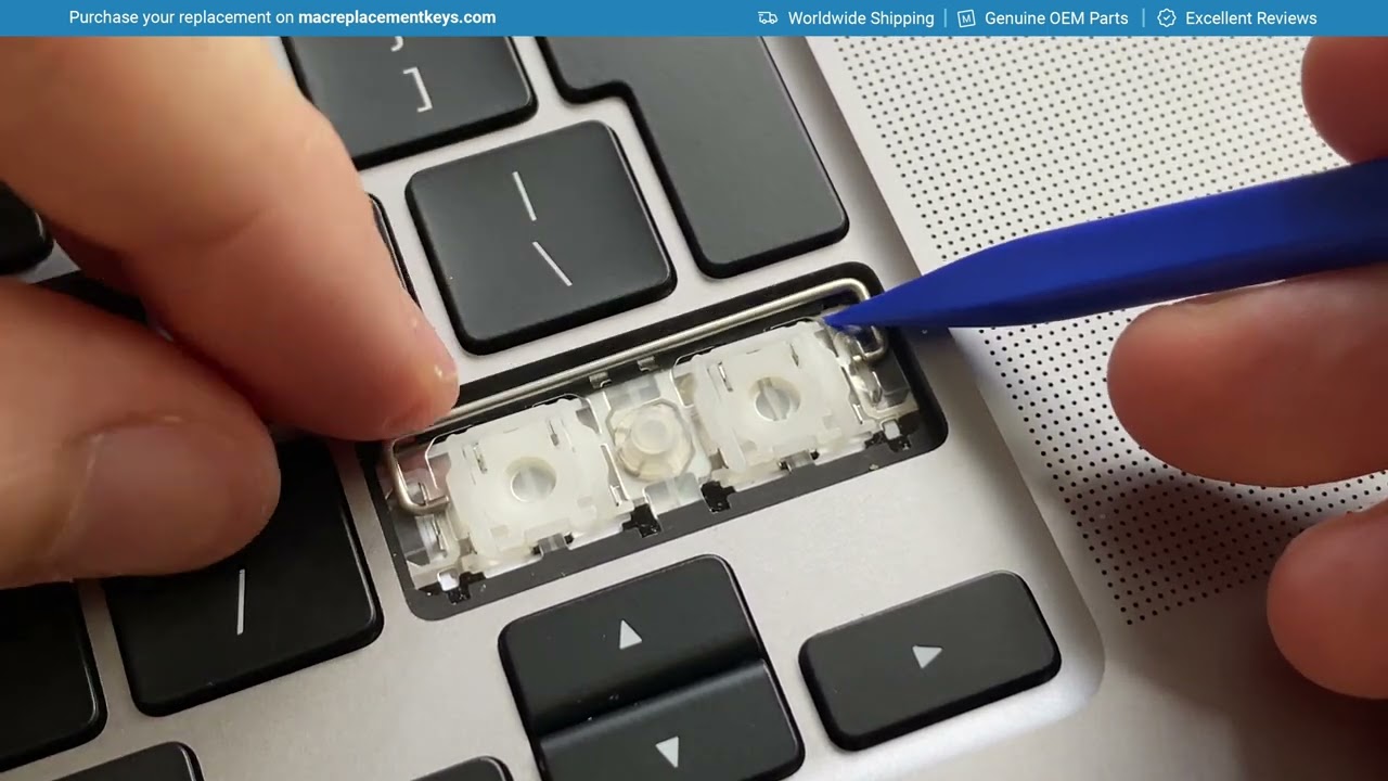 How to replace the large keycaps on a MacBook Pro A2141, A2251, A2289 and A2338 Intel & M1