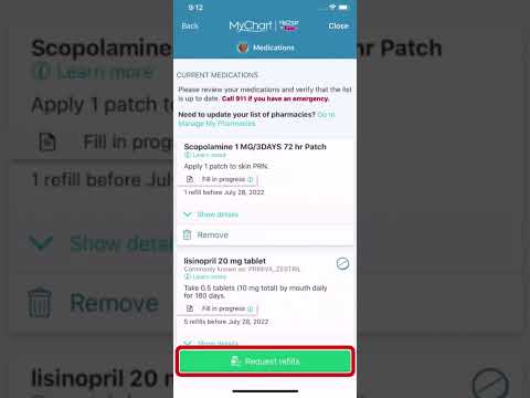 Managing your prescriptions in Tanner MyChart