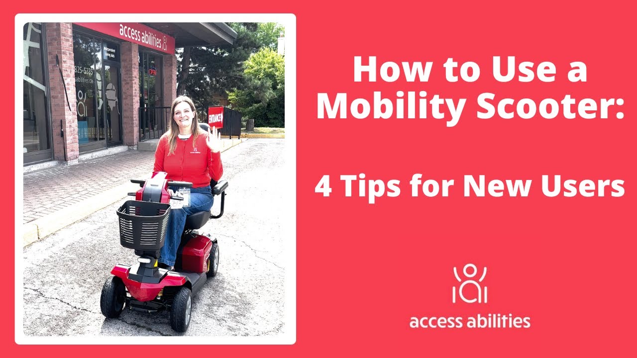How to Use a Mobility Scooter: 4 Tips for New Users
