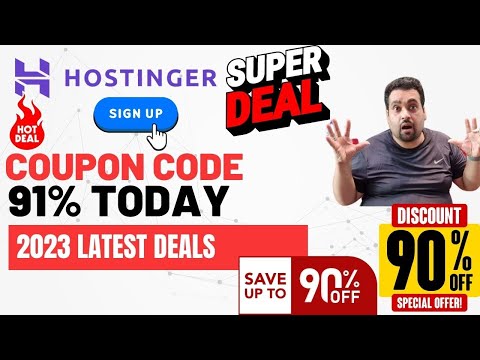 Best Hostinger Coupon Code [2023]💰 | 91% 2023 Coupon Code