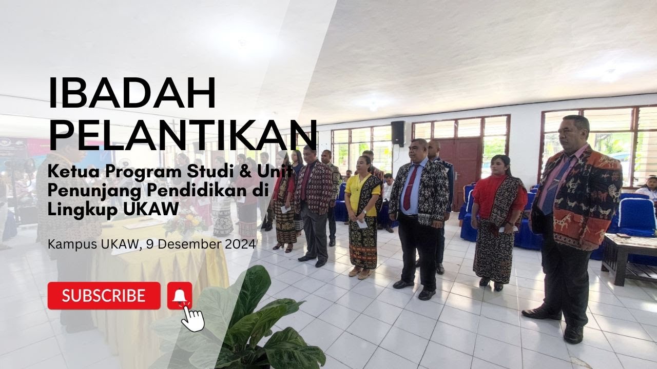 Pelantikan Ketua Program Studi dan Kepala Unit Penunjang Pendidikan di ...