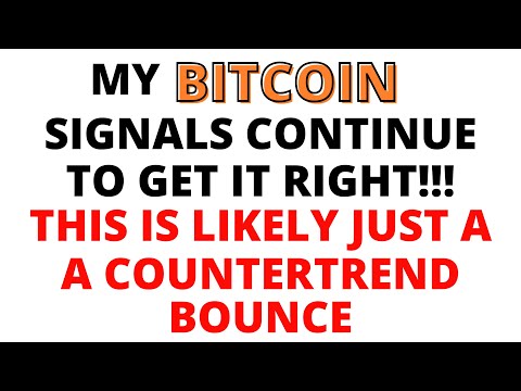 Bitcoin Selloff & Bounce as Predicted - BTC Countertrend Likely - Once Done the Selling Will Resume