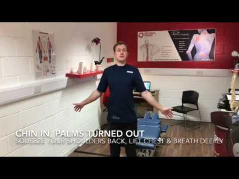 Before treatment for neck pain in Cardiff or Caerphilly, try this video!