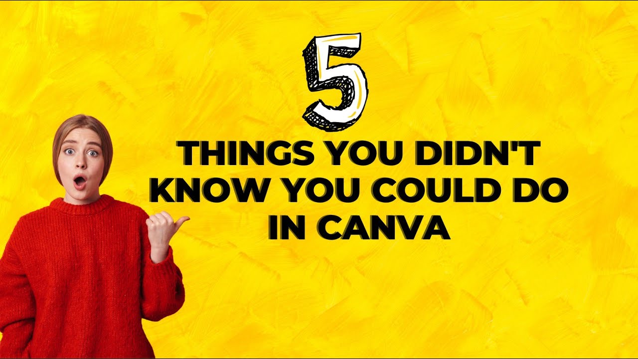 #Canva #CanvaTutorial 5 Things You Never Knew You Could Do In Canva