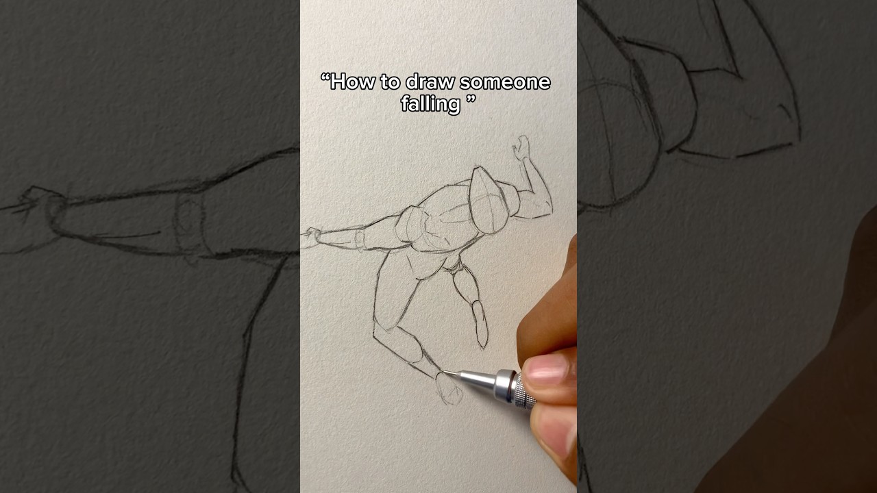 How to draw someone falling