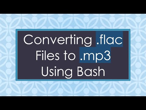 Converting .flac Files to .mp3 Using Bash