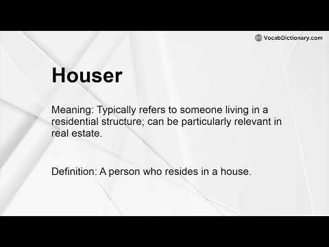 Houser Meaning
