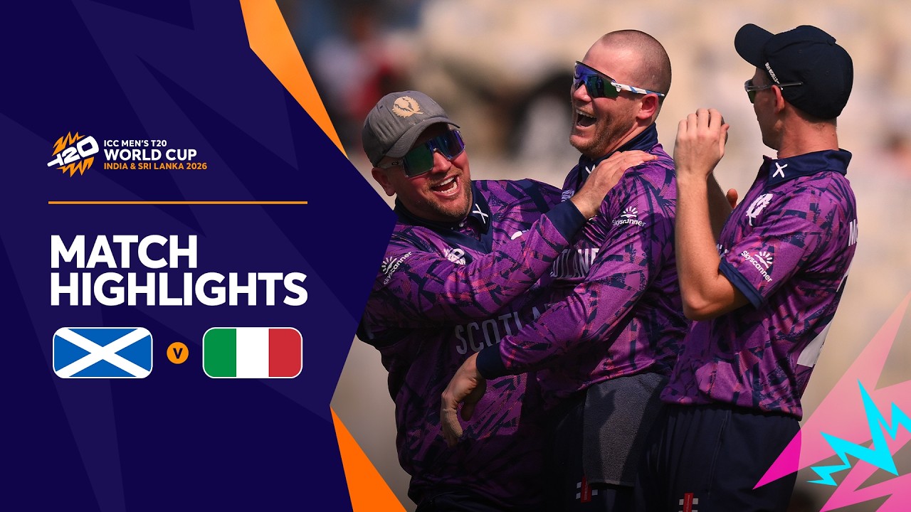 Scotland v Italy | Match Highlights | Men’s T20 World Cup 2026