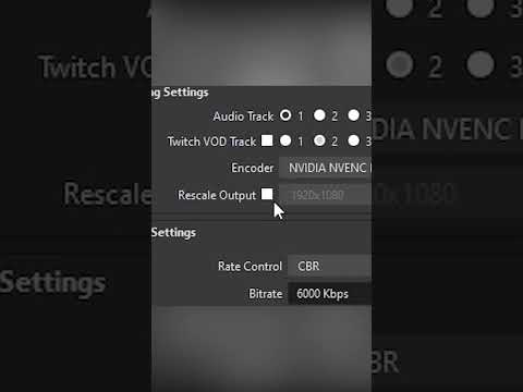 OBS Rescale Output vs Output Resolution | Best OBS Studio Video Settings for Streaming on Twitch