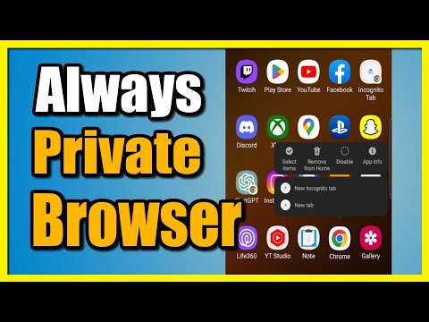 How to Always Open Incognito Mode or Private Browser on Google Chrome Android (Shortcut Method)